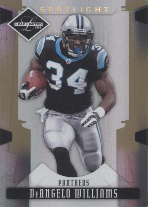 2008 Leaf Limited - DeAngelo Williams #16 Spotlight Gold /49 for sale ...
