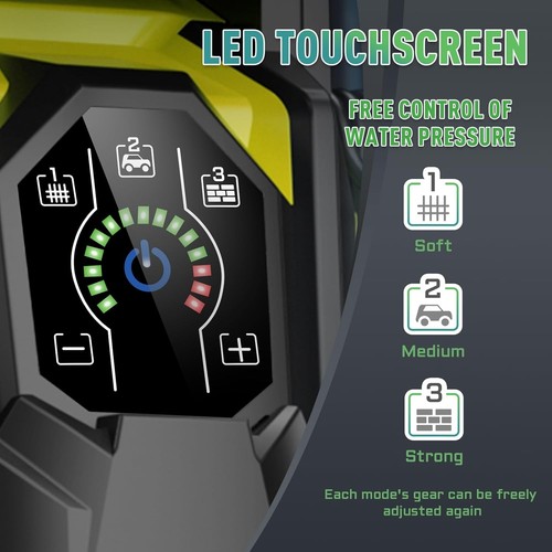 Electric Pressure Washer 5000PSI-Max 3.6GPM Power Touch Screen Yellow ...