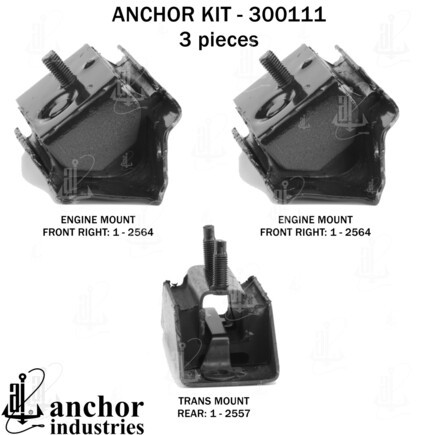 Anchor Motor Mounts 300111 Engine Mnt Kit | eBay