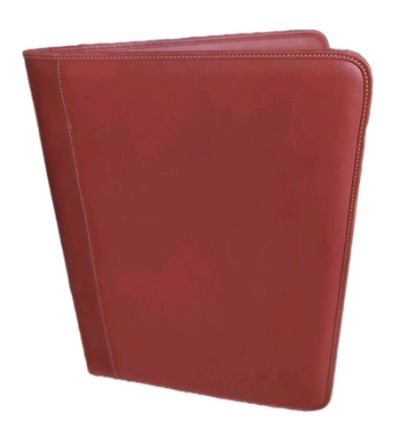 COACH Leather Notebook Portfolio Organizer Planner 8.75" x 12.75" Red ...