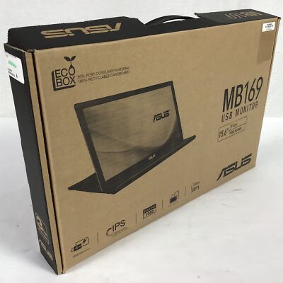 ASUS MB169B+ 15.6" Full HD 1080p IPS USB Portable LED Monitor - New ...