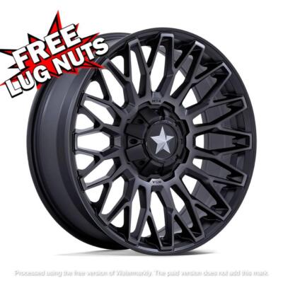 20 inch 20x7 MSA Offroad M50 CLUBBER MATTE BLACK DDT wheels rims 4x5.39 ...