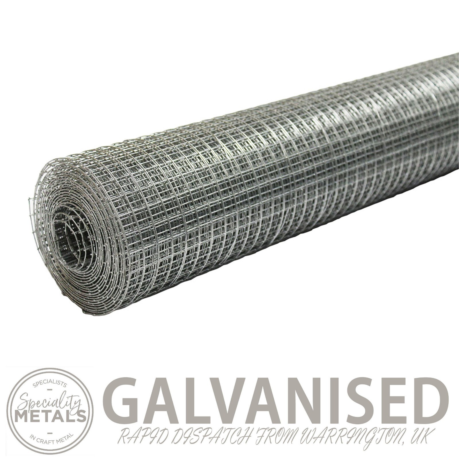 Galvanized Welded/Chicken Wire Mesh | 13mm, 1/2" x 1/2" Square ...