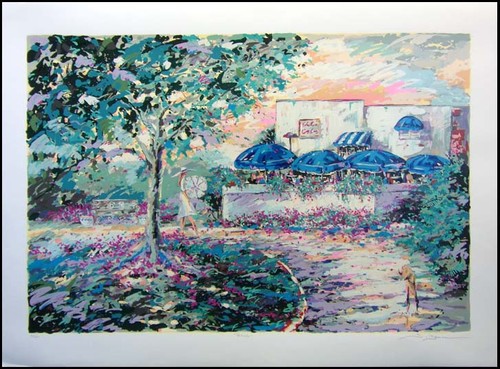 Steve Bloom "Park Side" Hand Signed Numbered Serigraph Art Make an ...