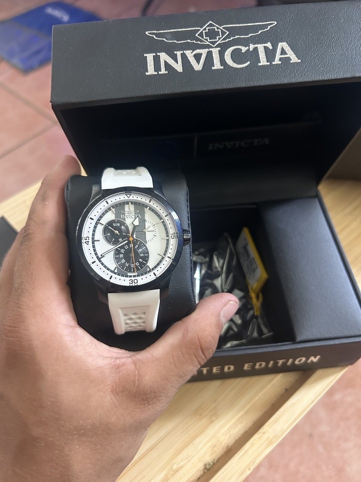 Invicta S1 Rally Race Team Men's Watch, 45mm, White | eBay