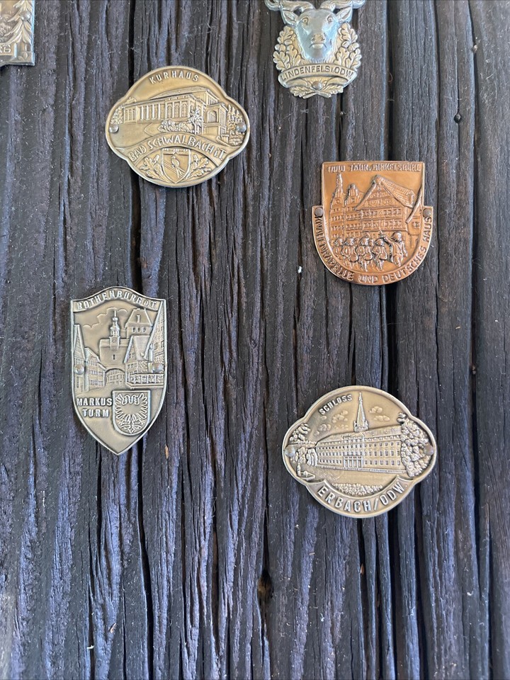 COLLECTION OF VINTAGE ENAMEL BADGES | eBay