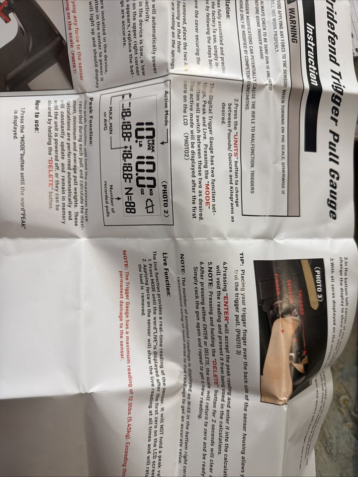 Professional Digital Trigger Pull Gauge,0-12 Lbs Trigger Pull Scale,1 ...