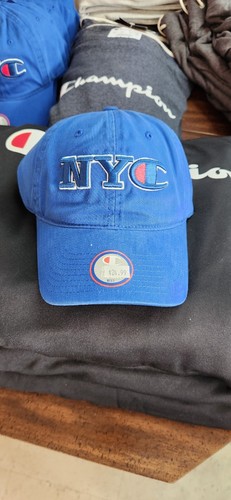 24A02 Champion OSFM One Size Adjustable Blue New York City NYC Baseball ...