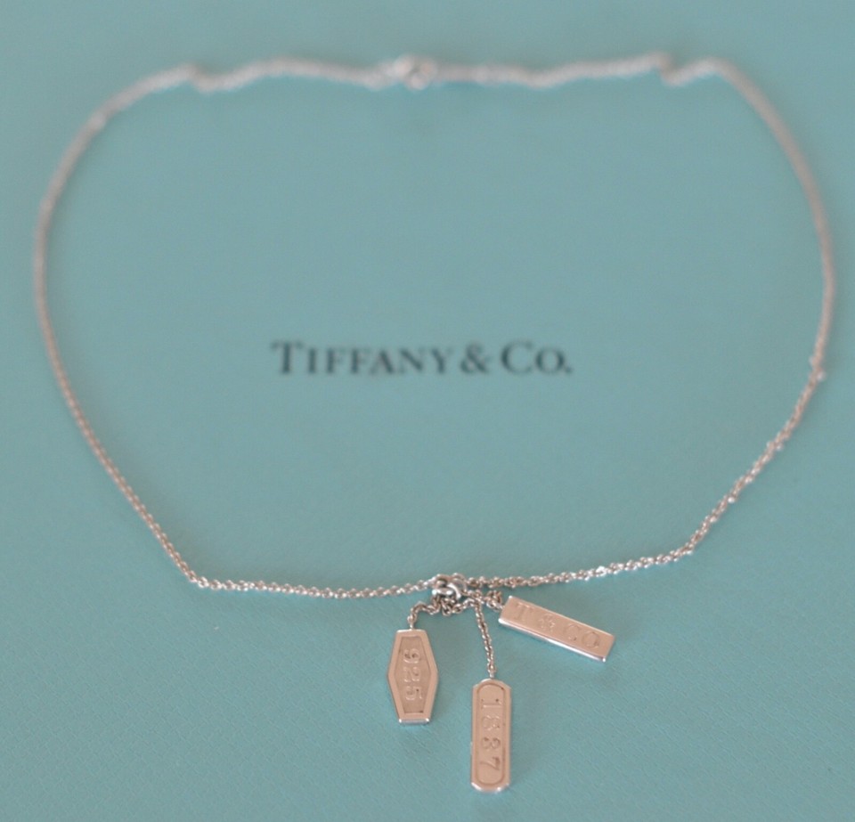 Tiffany & Co Necklace 1837 Elements Pendant & Necklace 16" Sterling ...