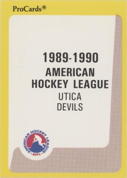 1989-90 Procards AHL - #202 Utica Devils (RC) for sale online | eBay
