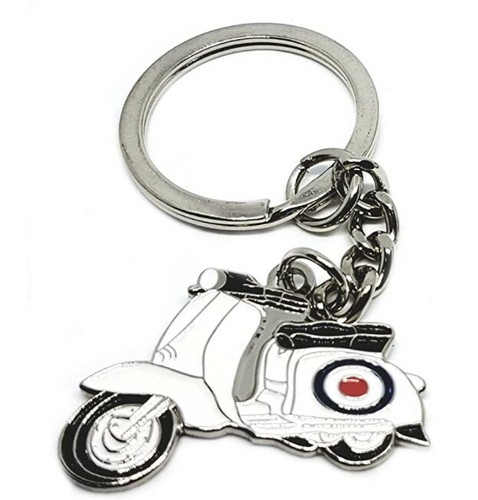 Mod Scooter Key ring Ska 2 The Two Tone Who Jam RAF roundel Paul Weller ...