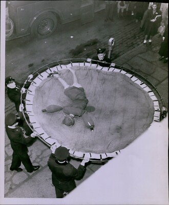 LG827 Original Photo FIRE PREVENTION WEEK Dummy Flame Girl Trampoline ...