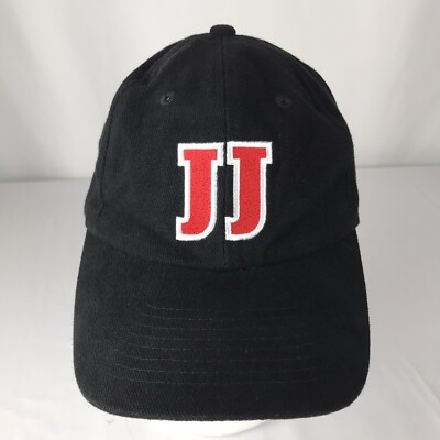 Jimmy Johns Subs Embroidered JJ Solid Black Strapback Baseball Hat Cap ...