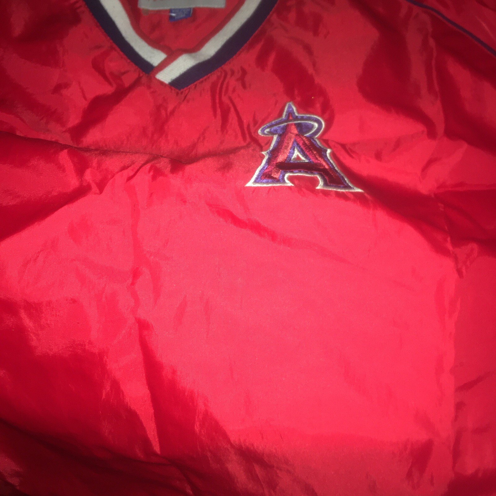 MLB Men’s Red Los Angeles Angels Anaheim Baseball Windbreaker Jacket ...