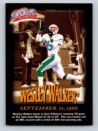 Wesley Walker 1997 Fleer #41 New York Jets | eBay