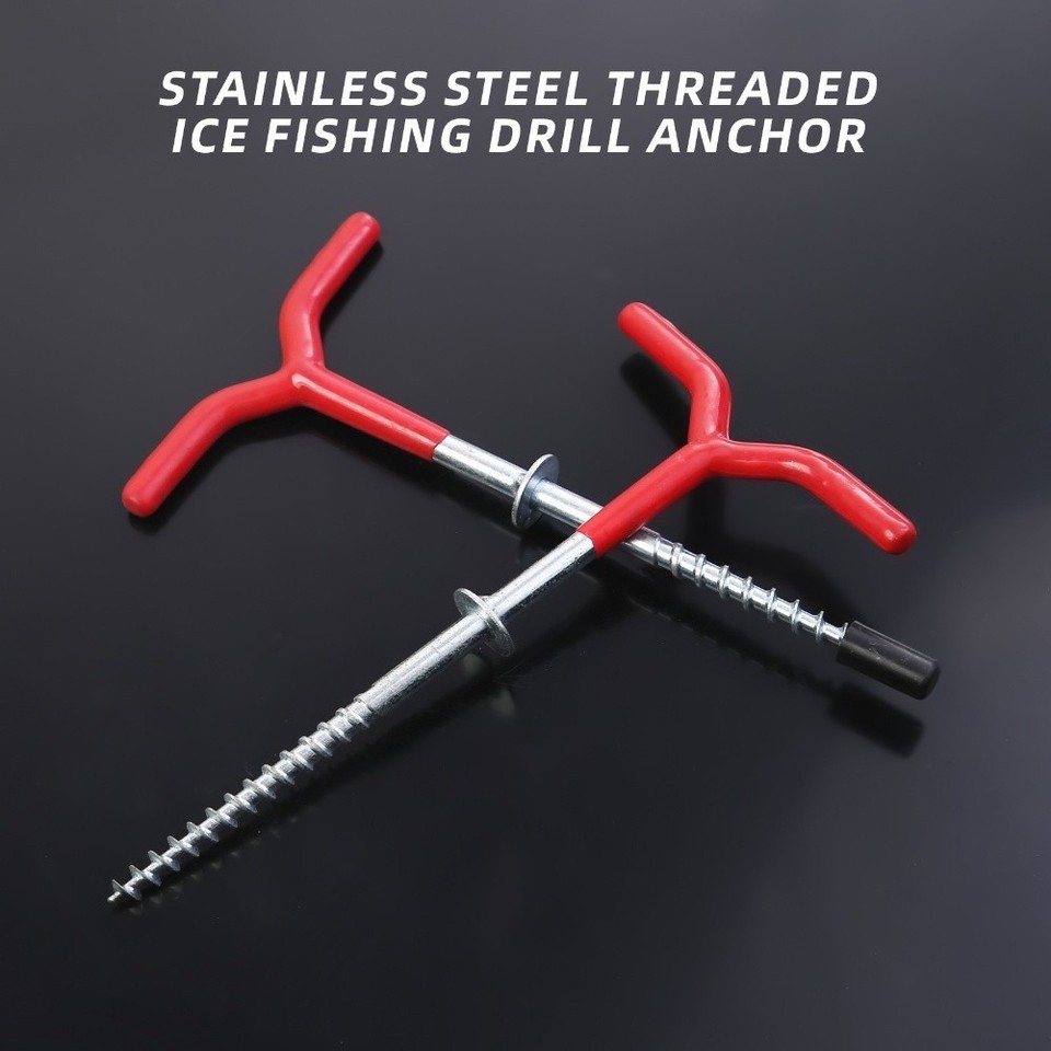 Ice Peg Screw Ice Fishing Fixator Cold-resistant Grip Anchors Ice Nails ...