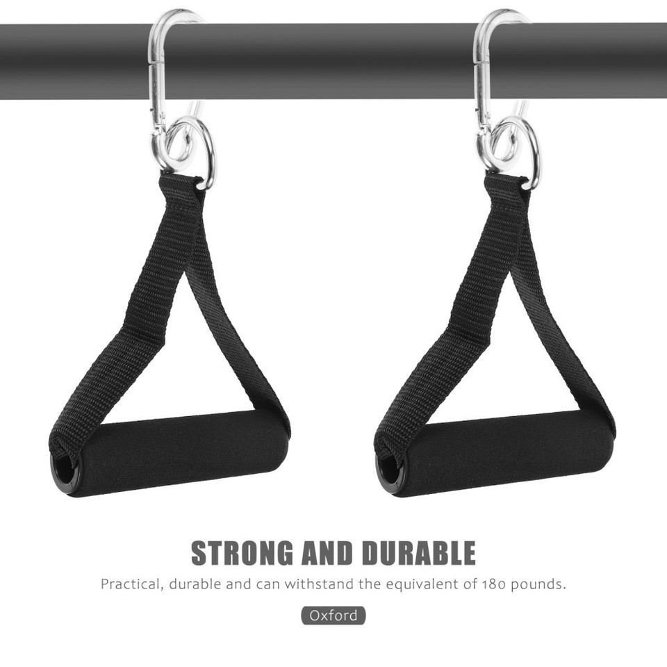 2 Pcs Exercise Training Handles for Gym Pull Rope Fitness Strength ...