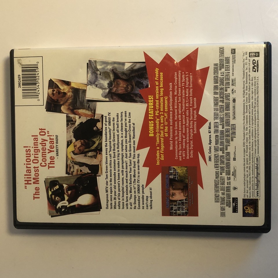 Freddy Got Fingered / Tom Green Rip Torn 2001 / DVD Movie | eBay