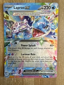 Lapras ex 2024 Scarlet & Violet: Stellar Crown #032/142 Double Rare ...