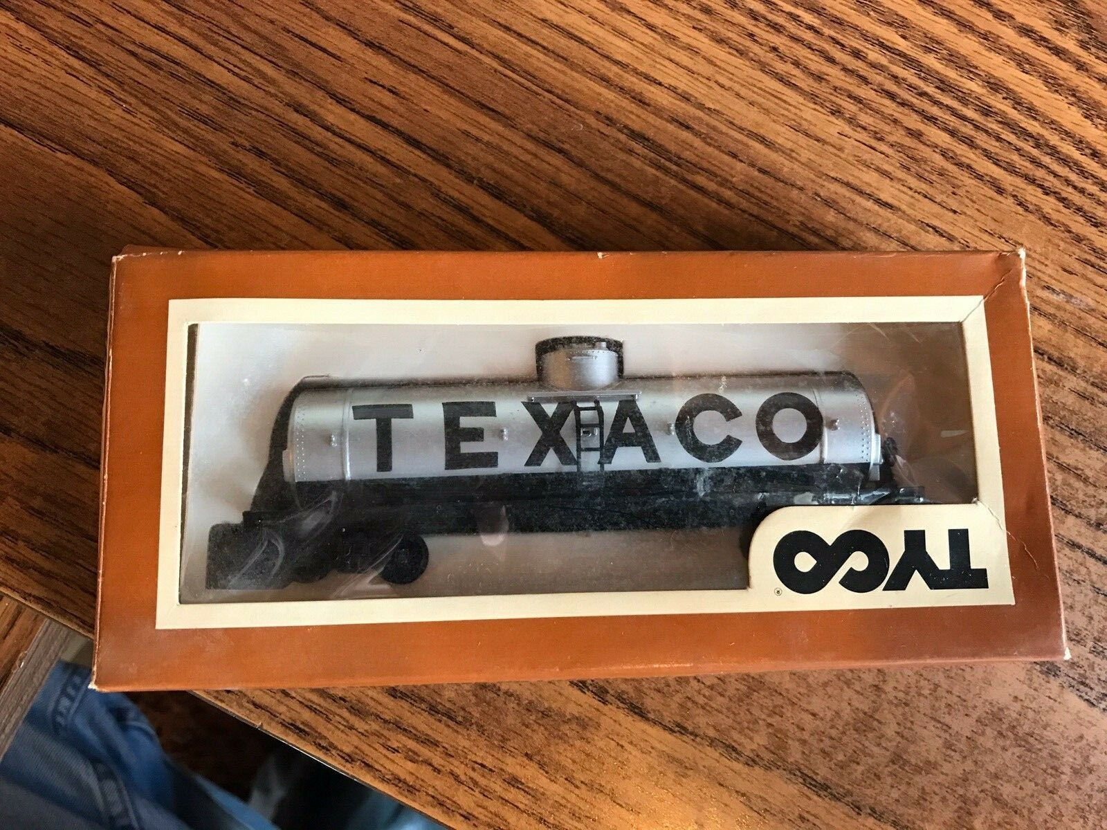 Tyco TEXACO TANK CAR 40' SILVER, 315A HO SCALE MODEL TRAIN + BOX ...