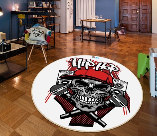 3D Hip Hop Skeleton NBC493204 Game Rug Mat Elegant Photo Carpet Mat ...