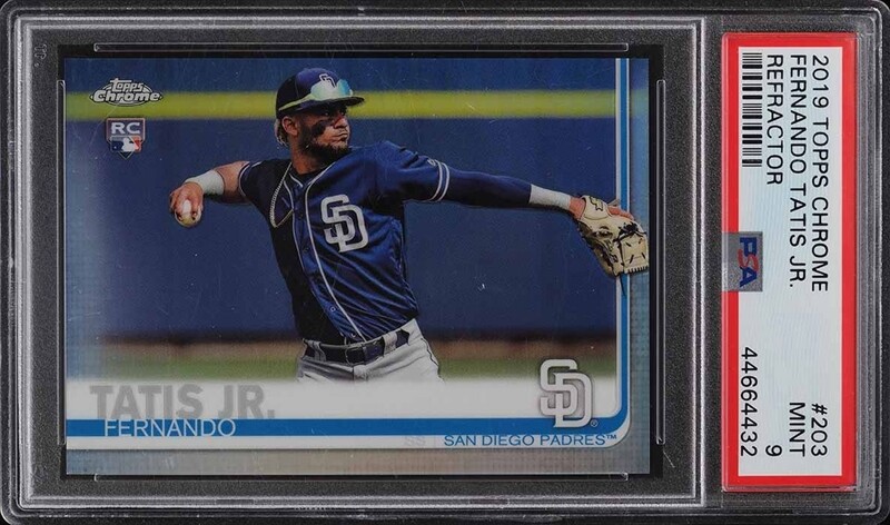 2019 Topps Chrome Refractor #203 Fernando Tatis Jr Rookie Card RC PSA 9 ...