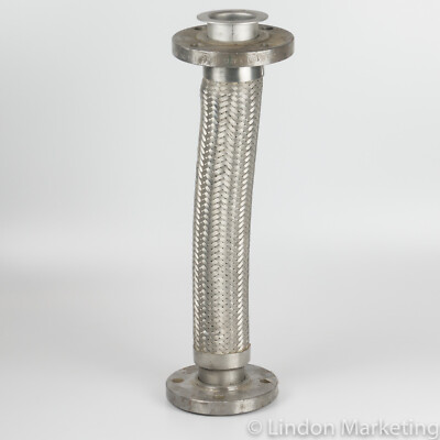 Flanged Flexible Braided Expansion Joint, Stainless Steel 2.5", 150 psi ...