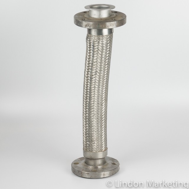 Flanged Flexible Braided Expansion Joint, Stainless Steel 2.5", 150 psi ...