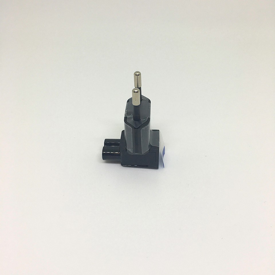 3X 2 Pin Right Angle AC power Plug adapter to Female Connector IEC 320 ...