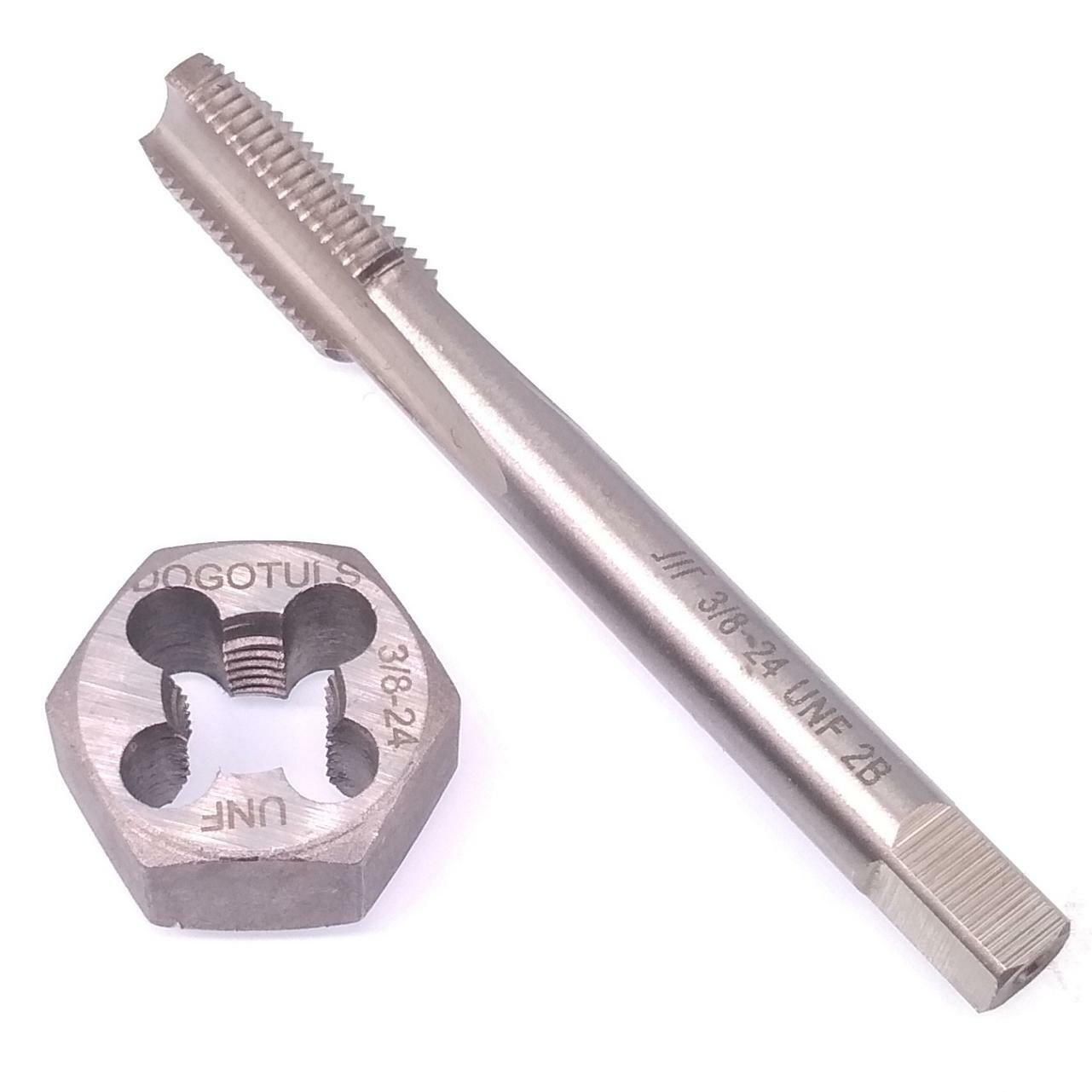 US Stock HSS 3/8-24 Tap & 3/8-24 Hexagon Die Thread Right Hand Set | eBay