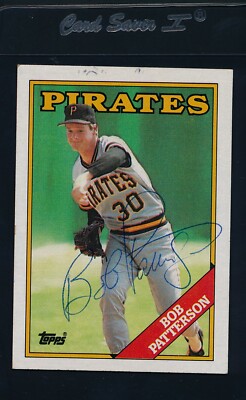 1988 Topps #522 Bob Patterson Pirates Signed Auto *19377 | eBay