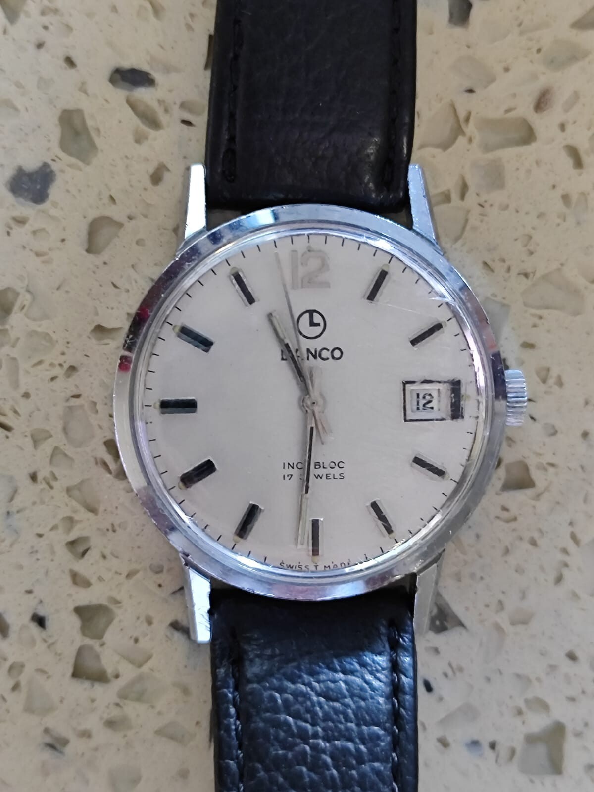 LANCO WATCH Men's from 1960's Hand Wind Cal 1004N working need service ...