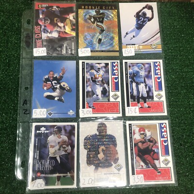 Vintage Football Card Lot (9 Card Check Description) | eBay