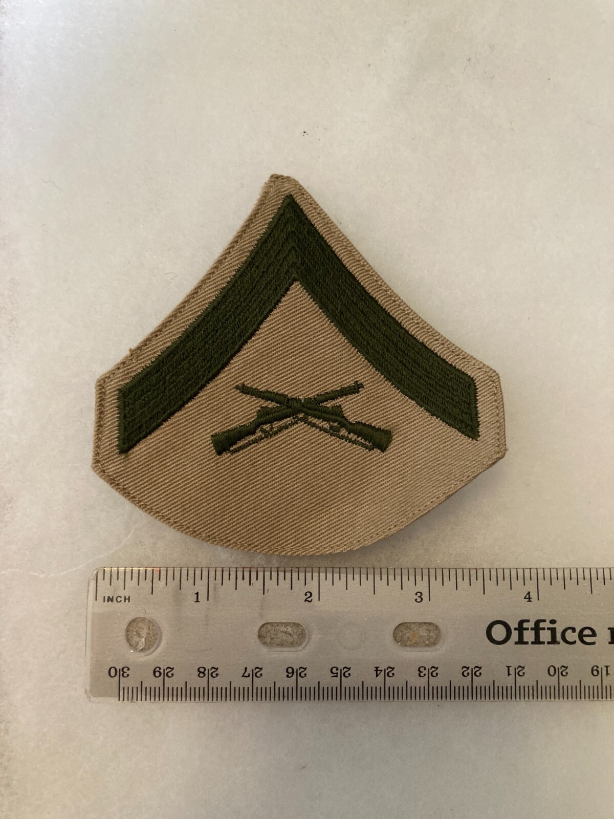 Authentic USMC Marine Corp Lance Corporal LCpl E3 Patch Shoulder Sleeve ...