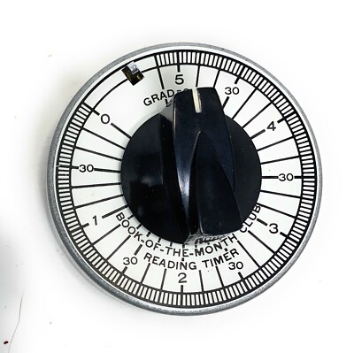 Vintage Reading Pacer Speed Reading Timer by Book of the Month Club | eBay