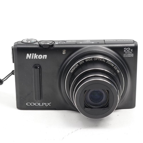 Nikon Coolpix S9600 22X Optical Zoom Wi-Fi Compact Digital Camera Black ...