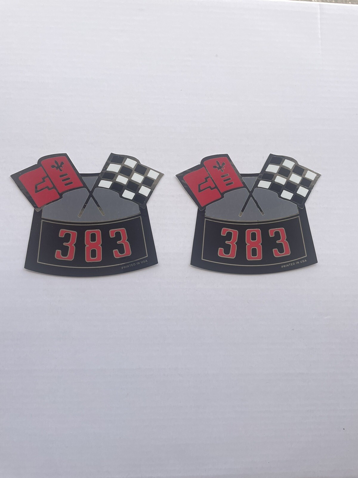 Chevy Truck Camaro Chevelle Nova Chrome Air Cleaners Decal | 2 x 383 ...