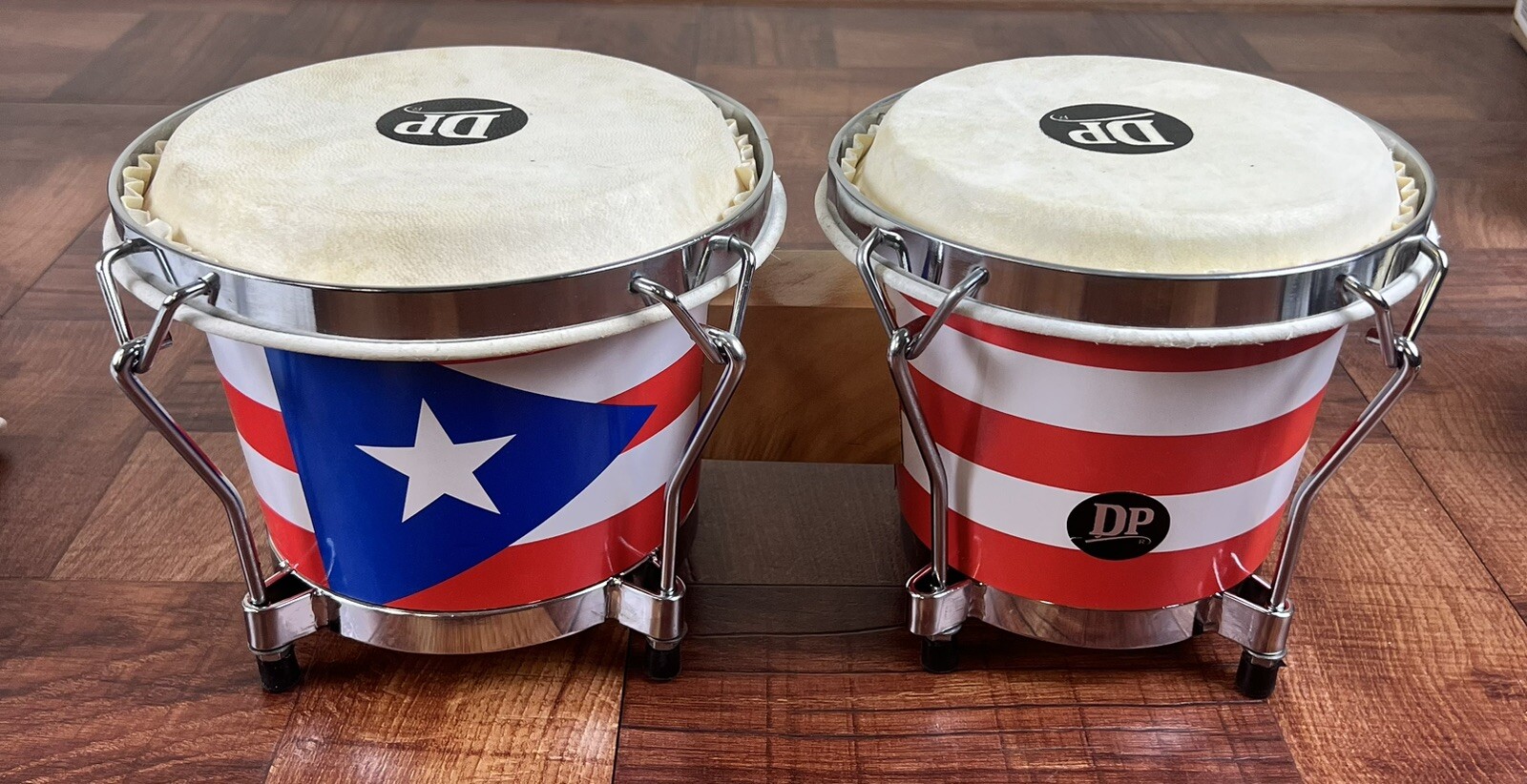 Latin Bongo With The Puerto Rico Flag DP. 6” & 7” Heads. | eBay