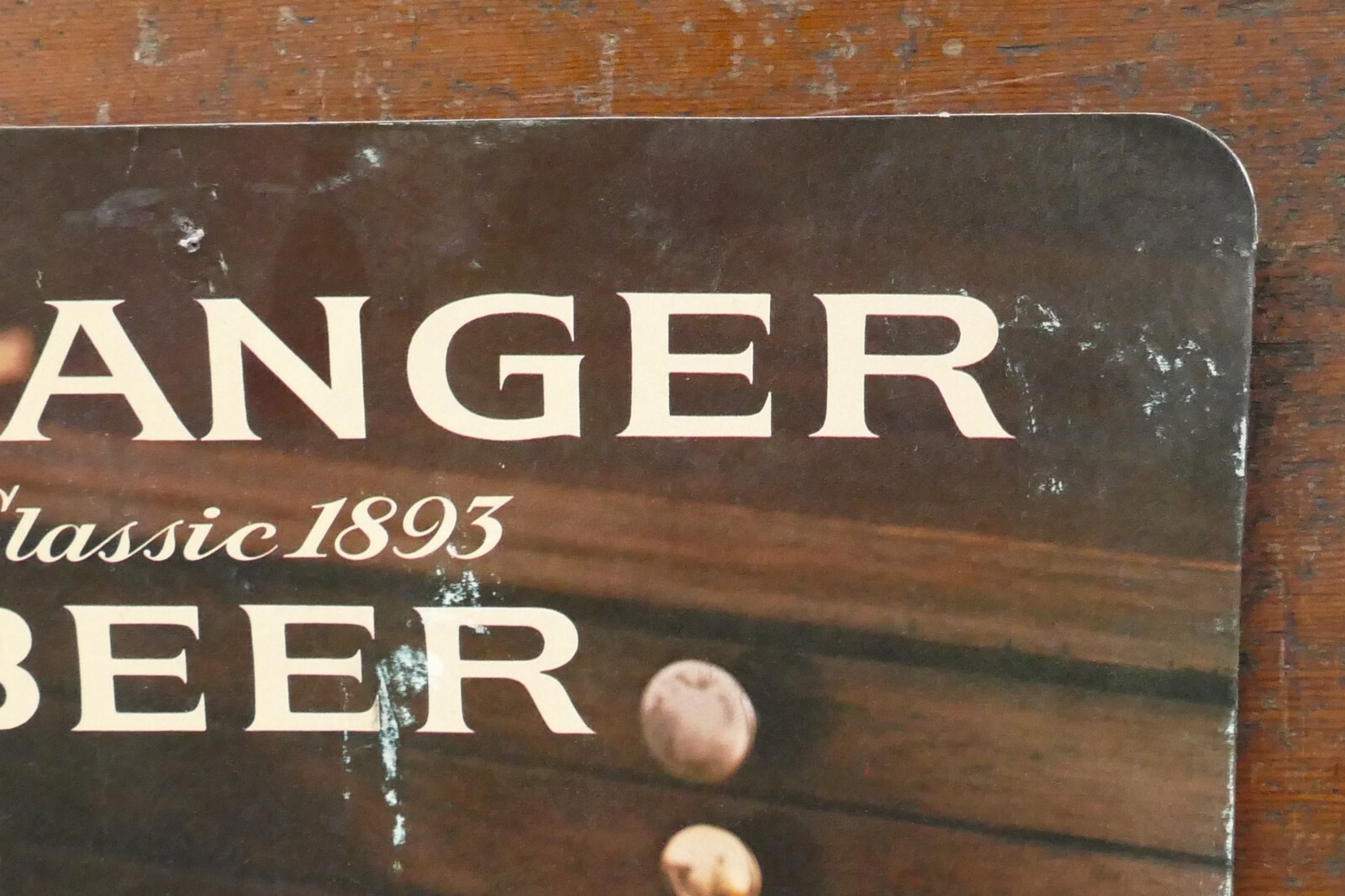 Vintage 1979 Erlanger Beer Cardstock Countertop Easel Sign Schlitz ...