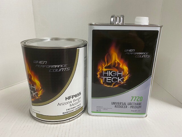 Ford AQ Arizona Beige Metallic Automotive 1 gallon Basecoat & Reducer ...