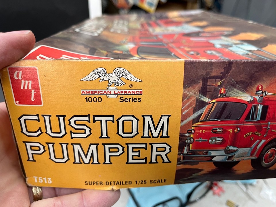 AMT T513 American LaFrance Pumper Fire Truck Vintage Model Car KIT 1/25 ...