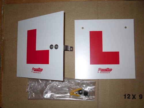 L-PLATES (Rigid) MOTORCYCLE SCOOTER L PLATES FRONT/REAR 5060364451677 ...