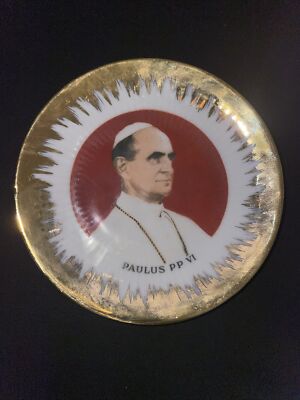 Pope Paul VI Commemorative 4.5” Plate | eBay