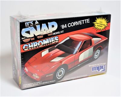 MPC 6449 1/32 Scale Snap Together Chromies 1984 Chevy Corvette Plastic ...