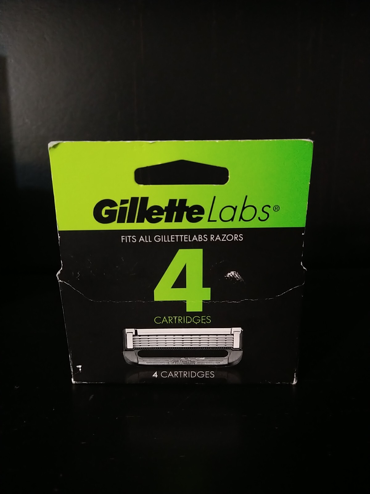 Gillette Labs 4 Blade Refill Cartridges Fits all Gillette Labs Razors ...
