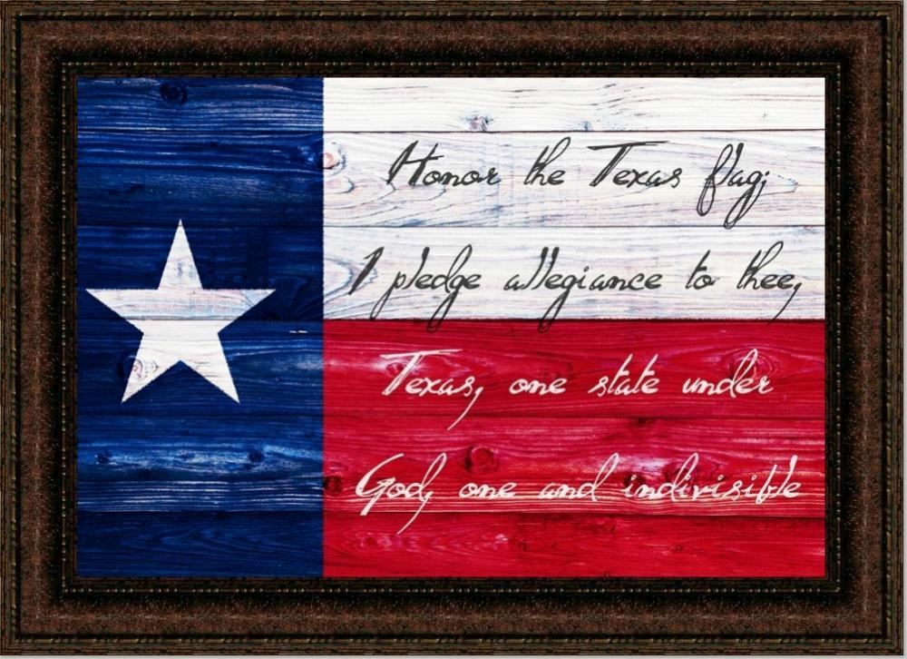 Texas Pledge Of Allegiance Poster