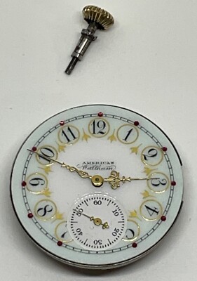 AMERICAN WALTHAM POCKET WATCH MOVEMENT 6s 11 Jewels Circa 1894-1902 ...