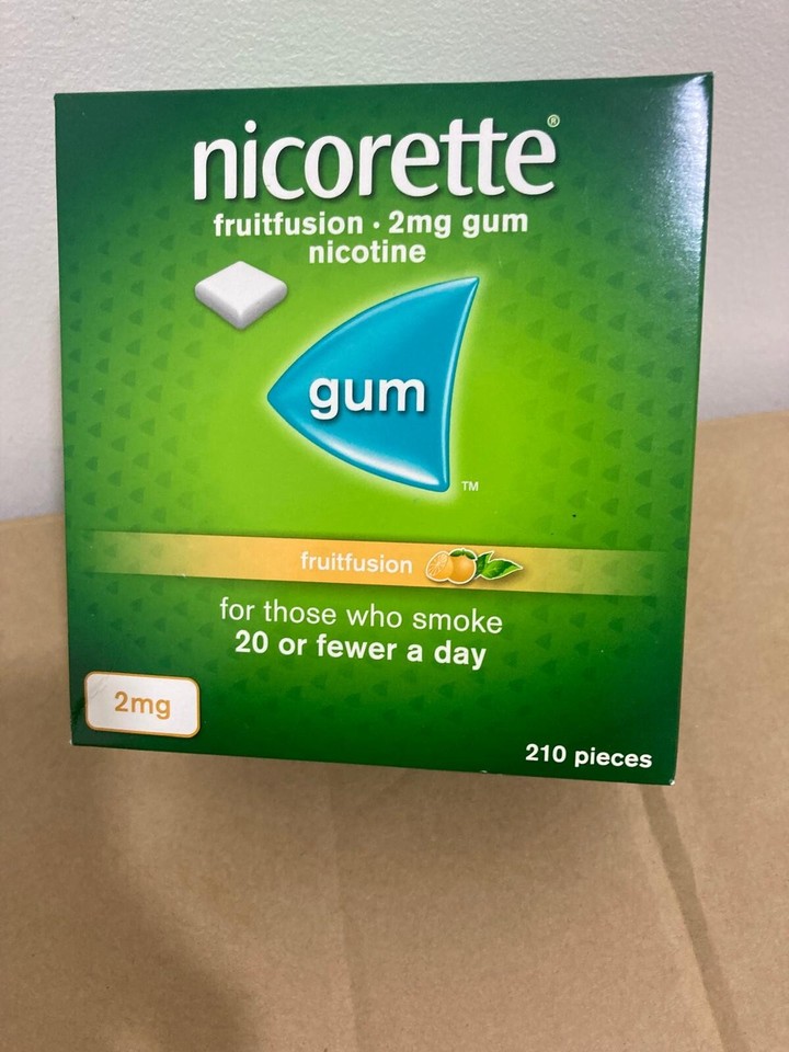 Nicorette Chewing Gum Original Fruitfusion IcyWhite 2mg 4mg 75 105 210 ...