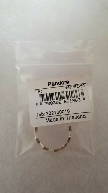 Authentic PANDORA #197752-50 Sterling Silver Timeless Zigzag Ring Size ...
