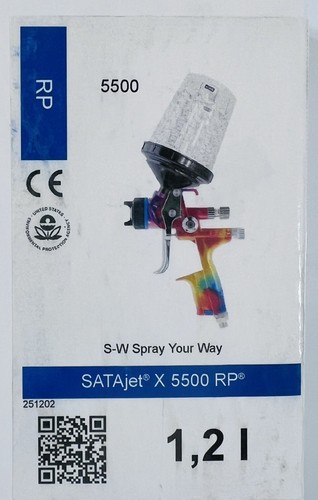 SATAjet X 5500 RP 1.2 I Standard Spray Gun W/RPS Cups | Gravity Feed ...